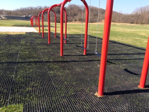 Swingset and Trampoline Mats By GrassMats USA
